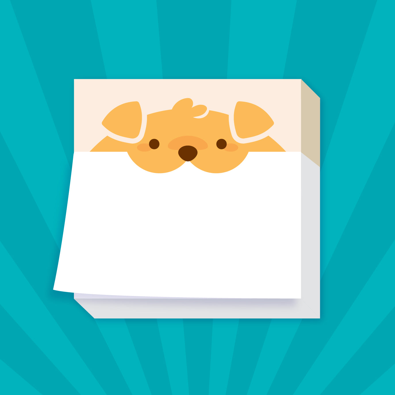 Chomp Golden Retriever Post-It® Sticky Notes – Zandra Illustration
