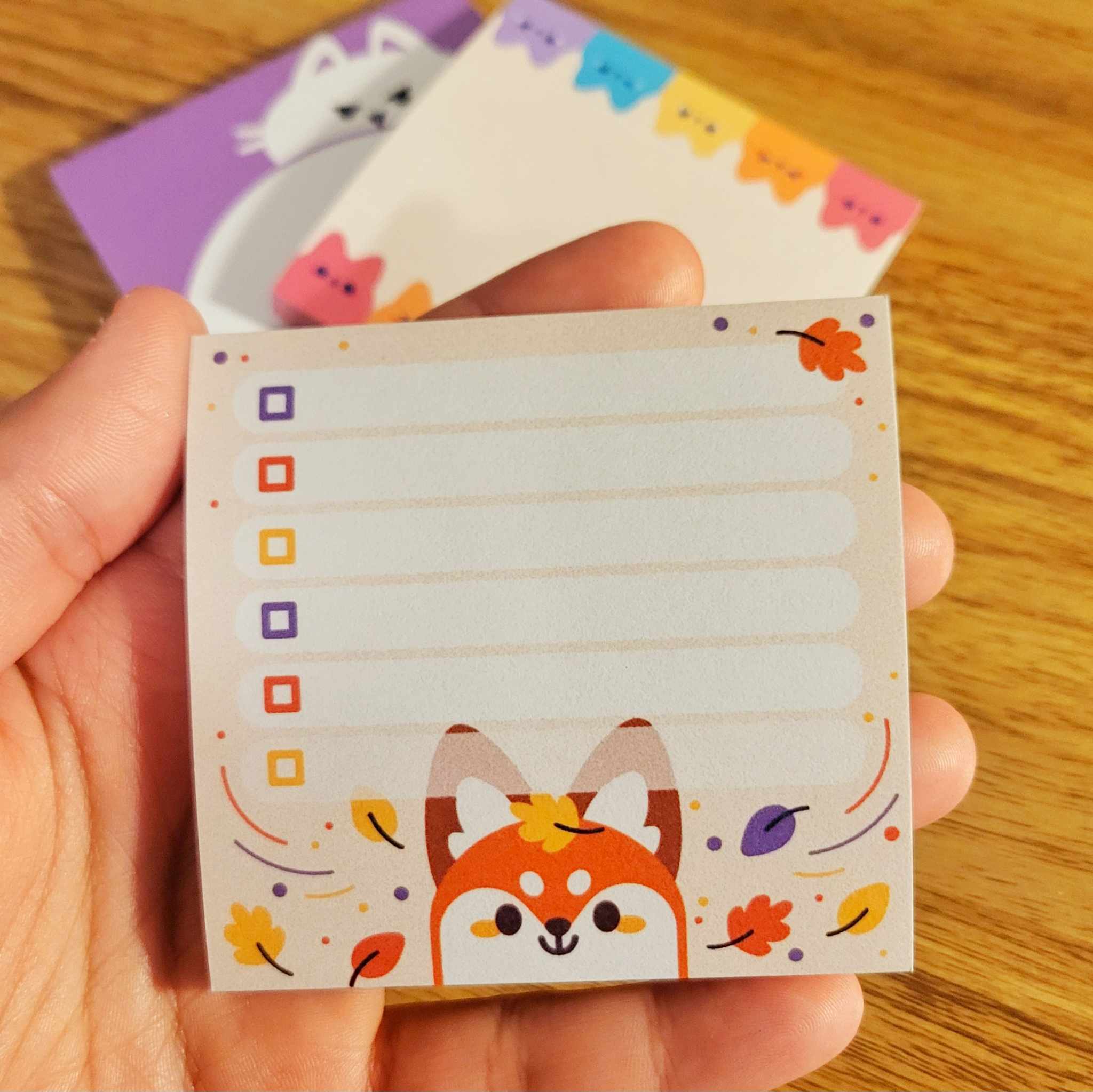 Autumn Fox Post-It® Sticky Notes – Zandra Illustration