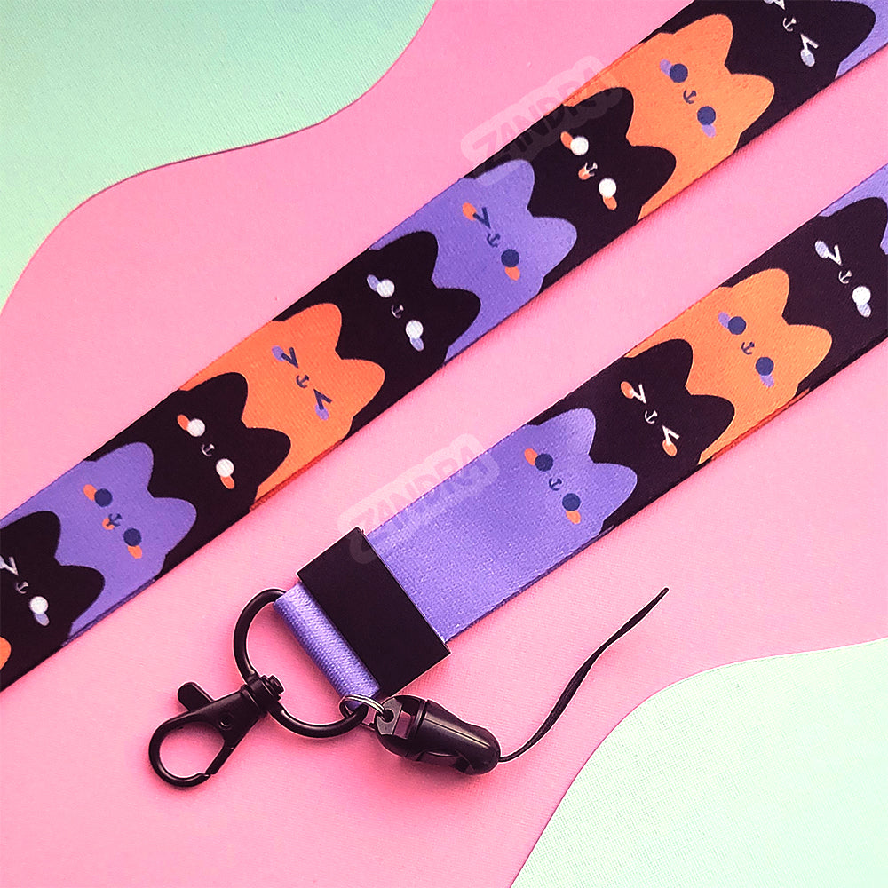 Halloween Edition Cat Lanyard – Zandra Illustration
